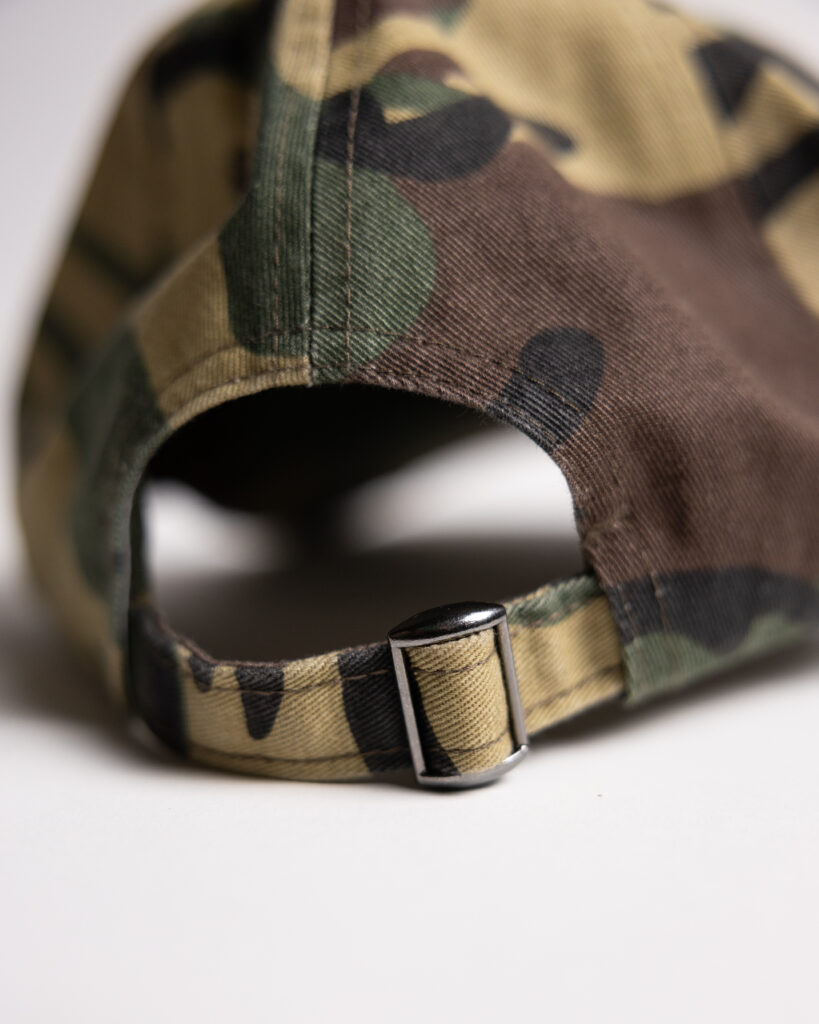 Classic Fit Camo & Leather Patch Hat - Mattamuskeet Goose Club