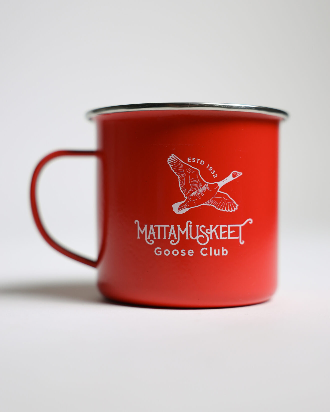 Vintage Tin Coffee Mug - Mattamuskeet Goose Club